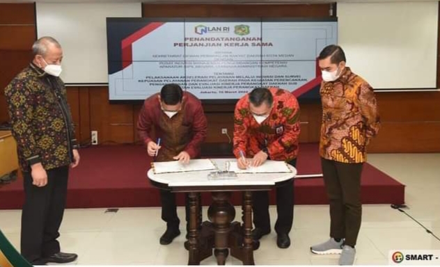 Ihwan Ritonga Saksikan MoU Antara LAN dan Setwan DPRD Medan di Jakarta ...