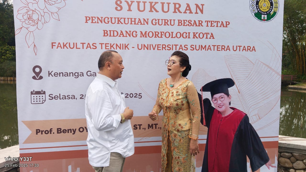 Syukuran Pengukuhan Beny OY Marpaung sebagai Guru Besar Tetap USU: Inspirasi bagi Generasi Muda ...